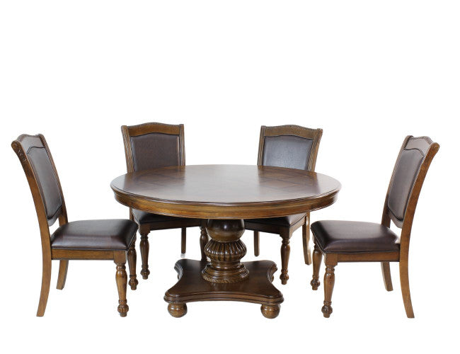 Lincoln 7pce Round Dining Set With Buffet – Essops Home