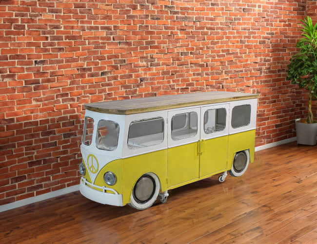 Shaan Iron Wooden Vwr Bar Table A1223 – Essops Home