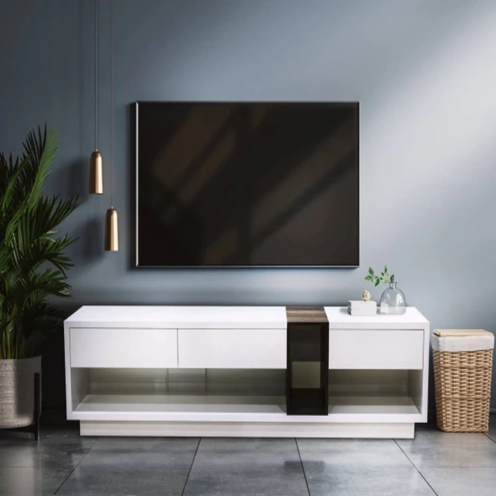 Charlton Tv Unit White – Essops Home