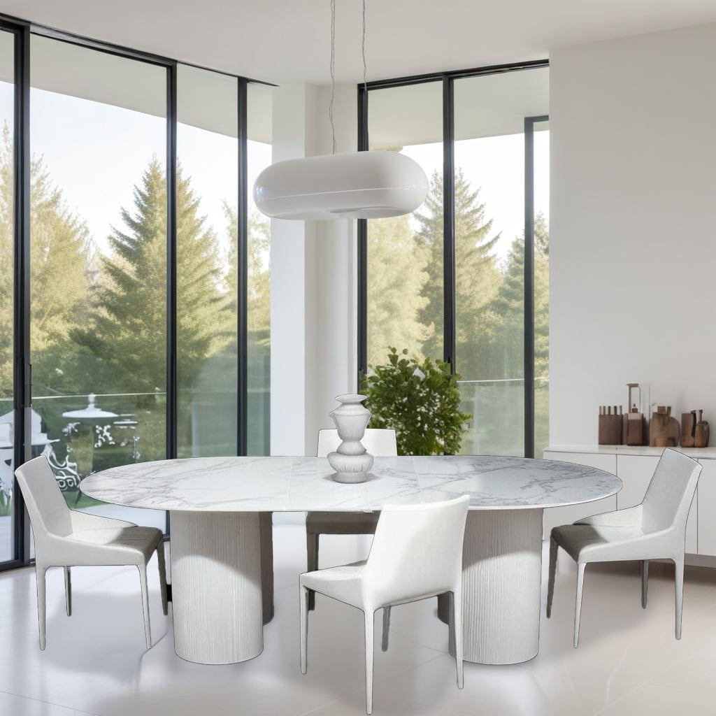 Omega Oval Dining Table 2.4x1.2 – Essops Home